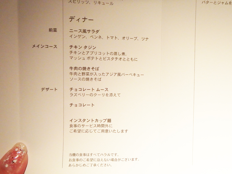 2日目・エミレーツ航空EK317便エコノミー席の機内食【両親に海外旅行をプレゼント!ヨーロッパ 地中海 MSCクルーズ スプレンディダ旅行記 ...